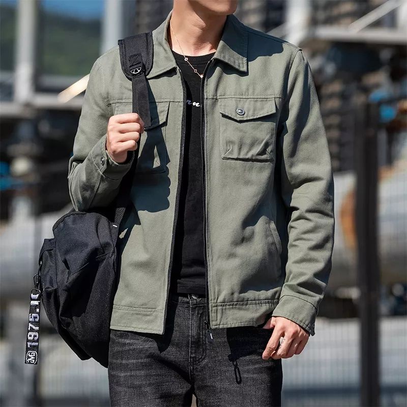 Jual jaket casual pria / jaket model military / jaket catton original ...