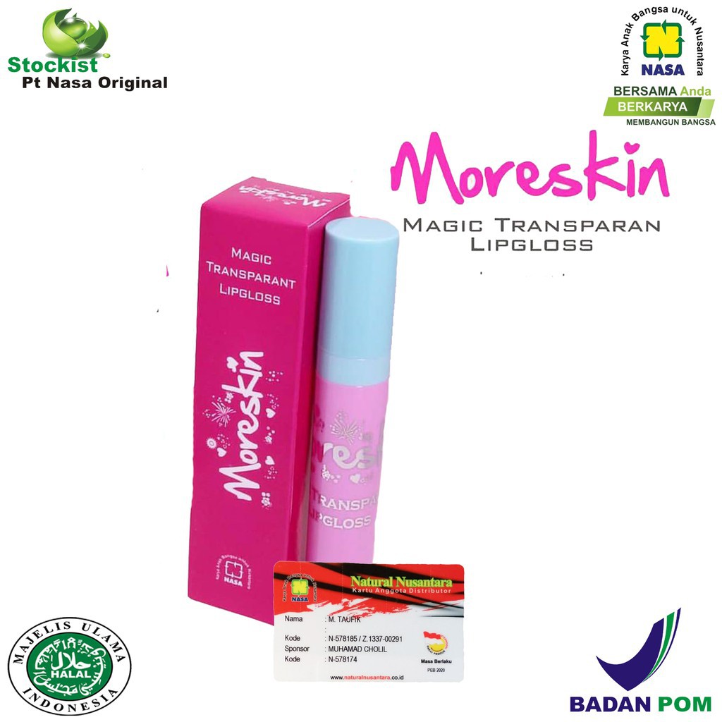 Jual Moreskin Lips Gloss Original Asli Nasa /Stockist PT Nasa Original ...