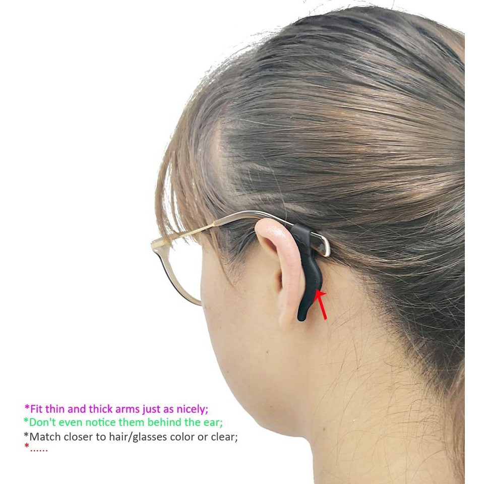 Jual Silikon Gagang Kacamata Anti Slip / Ear Hook / Silikon Penahan ...