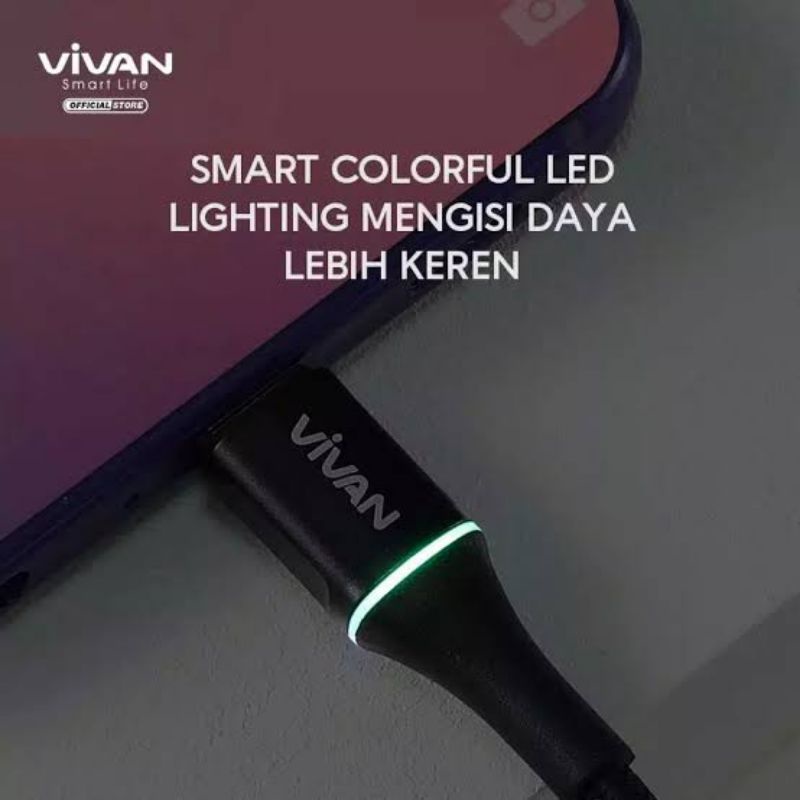 Jual (VIVAN) KABEL DATA IPHONE USB LIGHTNING 2.4A QUICK CHARGE iPhone 6 ...