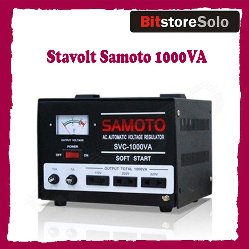 Jual Stavolt SAMOTO 1000VA Automatic AC Voltage Regulator Soft Start ...