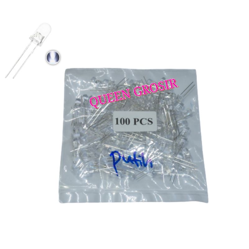 Jual Lampu Led 5MM Putih ( Isi 100 PCS ) | Shopee Indonesia