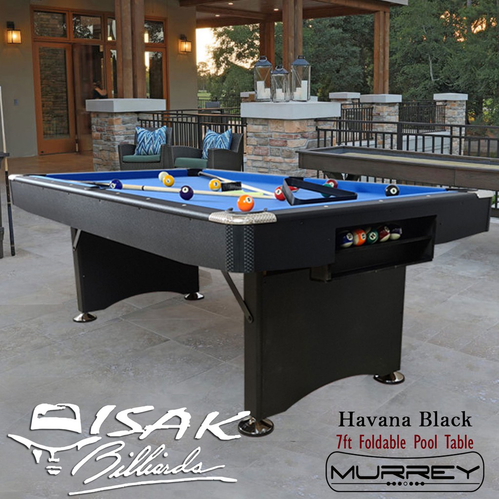 Jual Murrey 7-ft Havana Pool Table - Black Meja Billiard 7ft Hitam ...