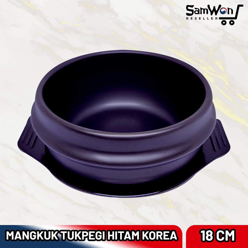 Jual Tukpegi Mangkok Keramik Hitam Korea Mangkuk Korean Ceramic Bowl ...
