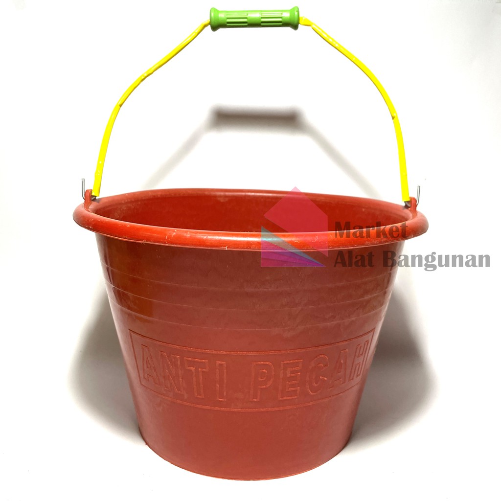 Jual (per 5 pcs) Ember Cor Oren Besar Anti Pecah Diameter Dalam 26cm ...