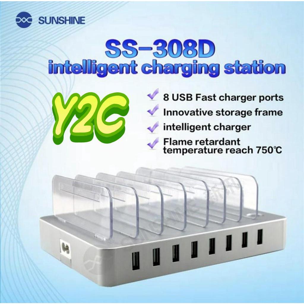 Jual ADAPTOR SMART SUNSHINE SS-308D 8 PORT USB / ALAT SERVIS SERVICE HP ...