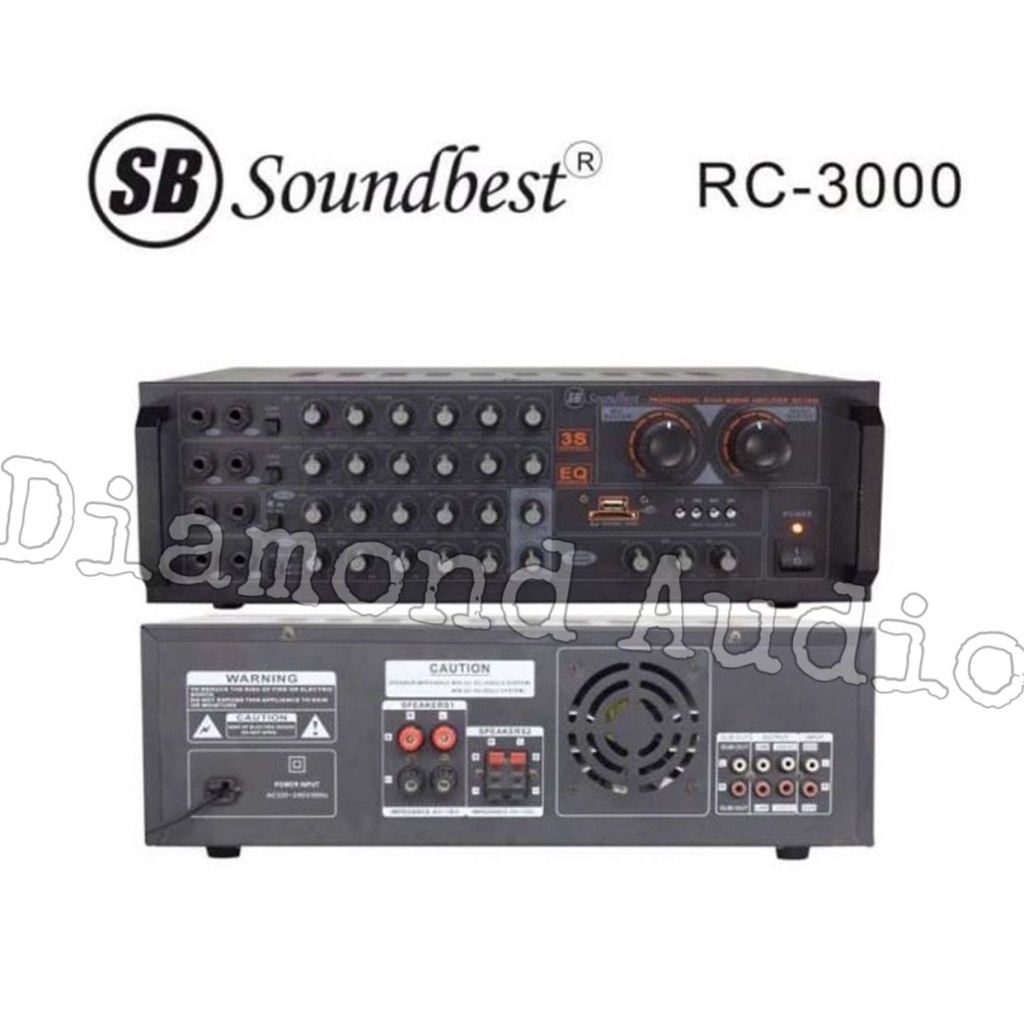 Jual Power Amplifier Soundbest Rc3000 Usb Bluetooth Original Ampli Rc ...