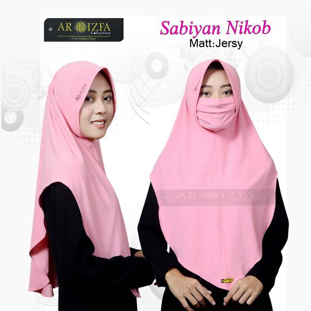 Jual Nikob / Hijab Masker Sabiyan merk Ar Rizfa | Shopee Indonesia