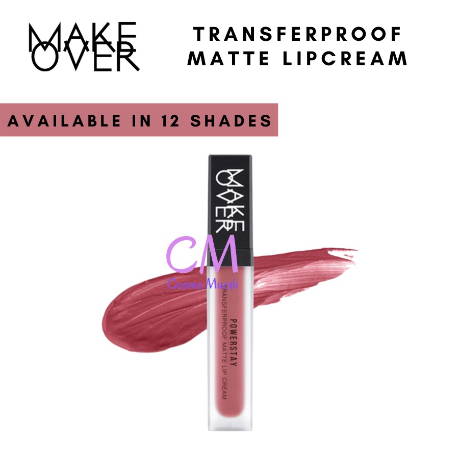 Jual CM MAKE OVER Transferproof Matte Lipcream | Makeover Lip Cream ...