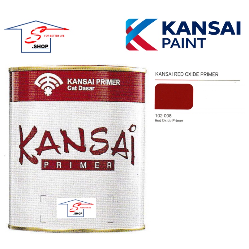 Jual Cat Dasar Besi KANSAI Red Oxide Primer 008 1kg | Shopee Indonesia