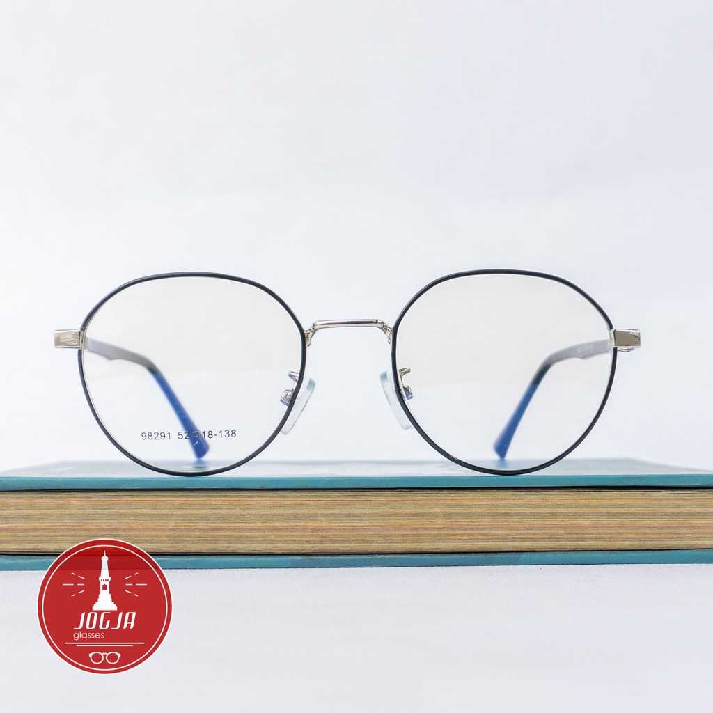 Jual Frame Kacamata Model Bulat Full Besi - ARDHITO 02 | Shopee Indonesia