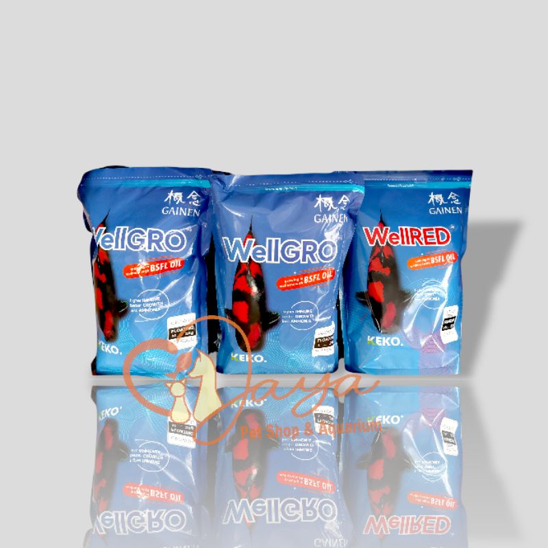 Jual Pakan Koi Premium Well Gro and Well Red 2Kg (M/L) Floating by ...