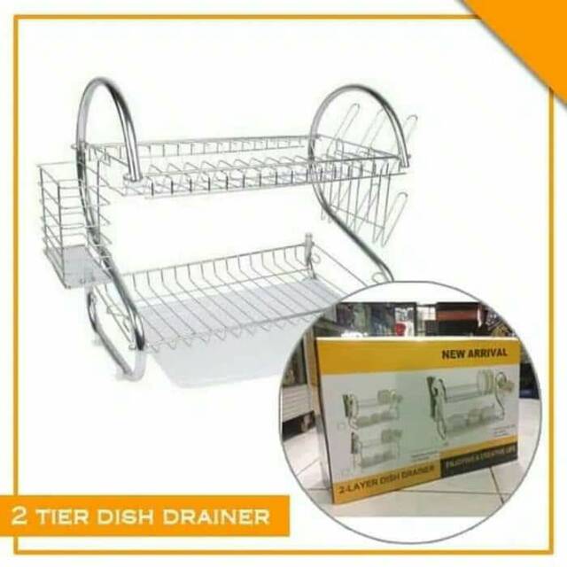 Jual Rak piring stainless rak piring portable | Shopee Indonesia