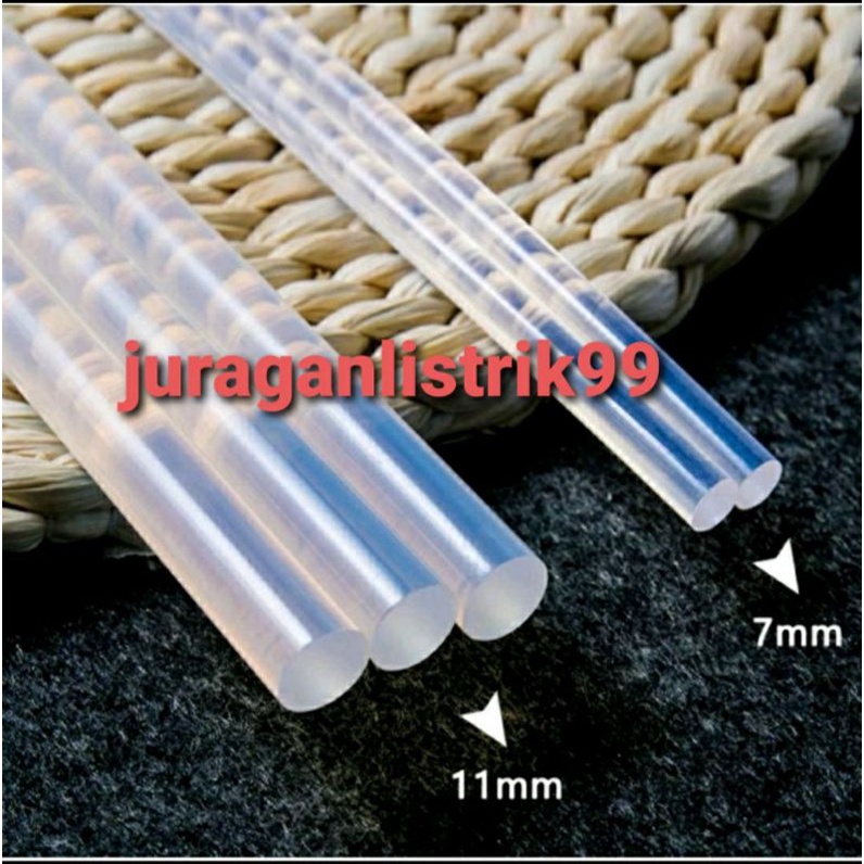 Jual Lem Bakar Besar Kecil Panjang 20CM ukuran 7MM &11MM/ Glue Stick ...