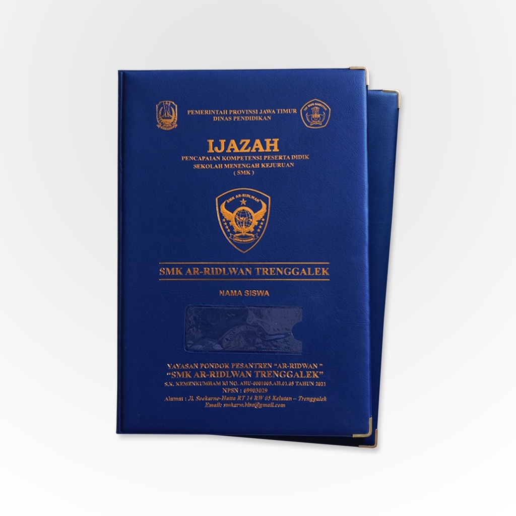 Jual Map Ijazah Custom - Map ijazah Biru Dongker | Shopee Indonesia