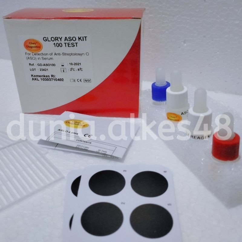 Jual Reagen ASO - ASLO - ASTO Latex Kit 100 Test Glory | exp. 01-2027 ...