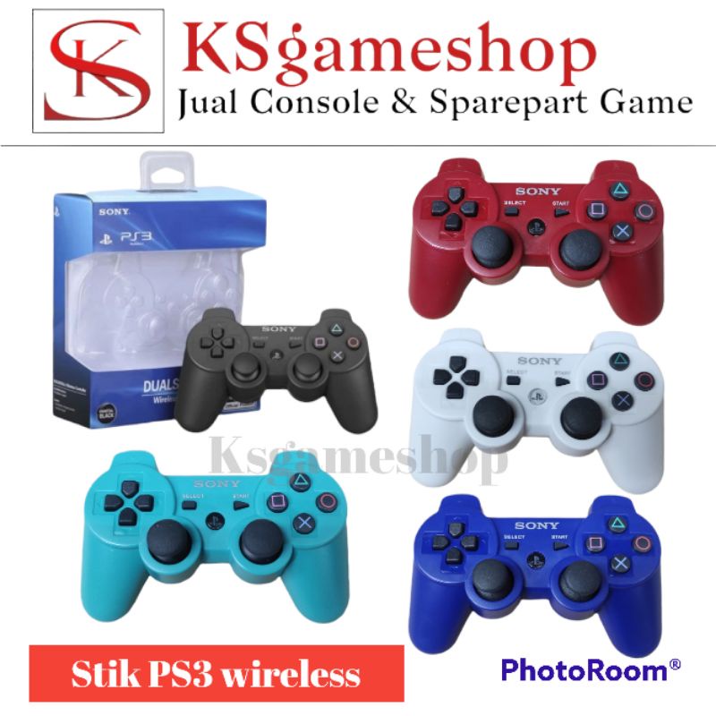 Jual Stick Stik PS3 Wireless Controller Joystick DS3 OP HITAM MERAH ...