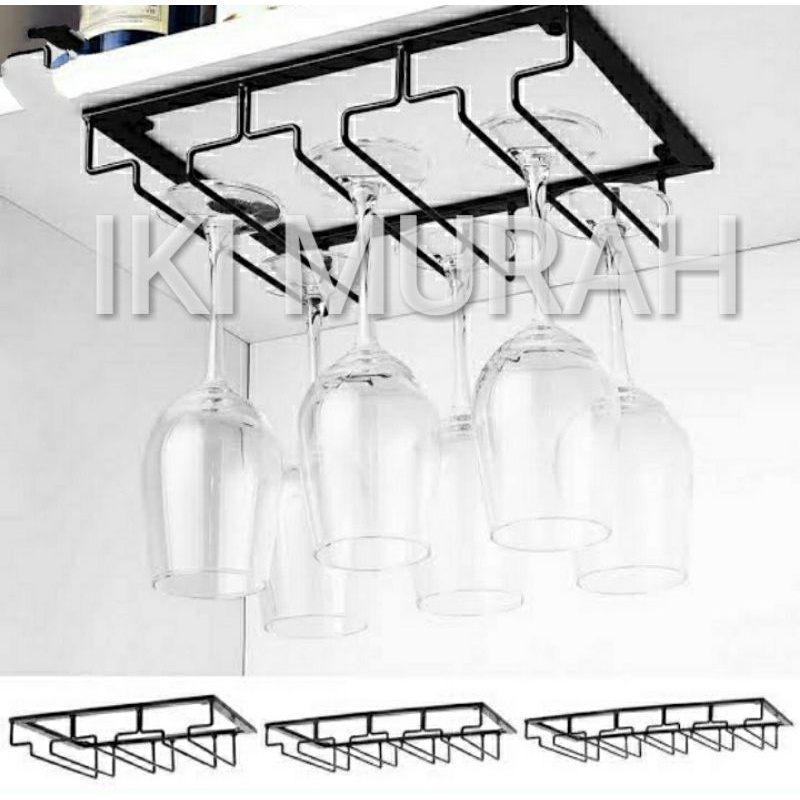 Jual RAK GELAS MINIBAR CAFE / RAK GELAS GANTUNG JALUR 3 TERMURAH READY ...