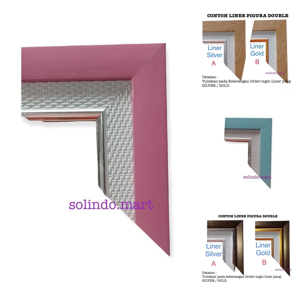 Jual #10 PIGURA MINIMALIS DOUBLE Tanpa Kaca 16R , 20R , 24R | Frame ...