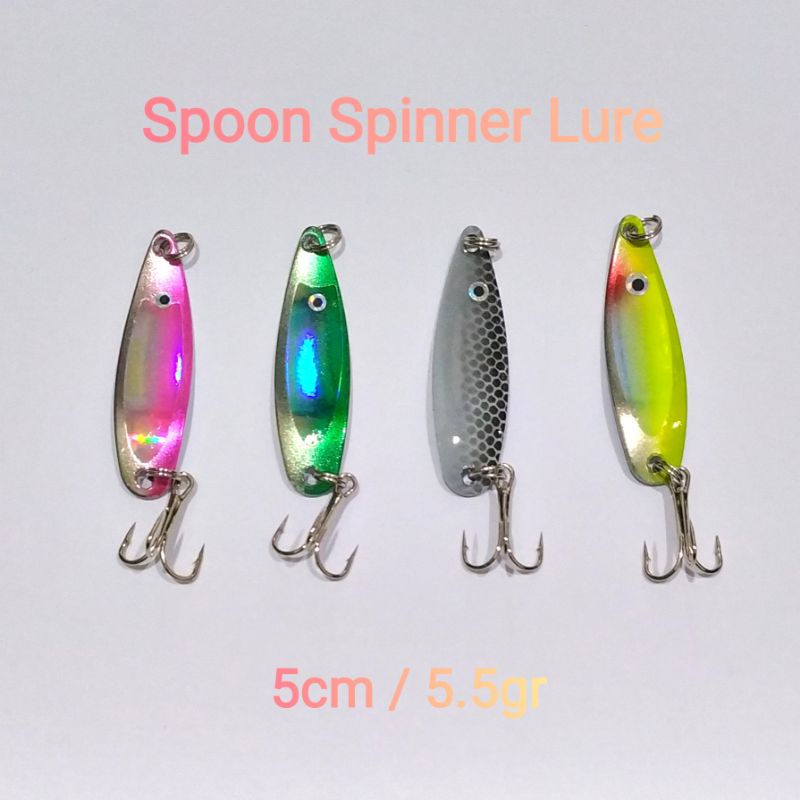 Jual Metal Spoon Spinner Lure 5cm / 5.5gr | Shopee Indonesia