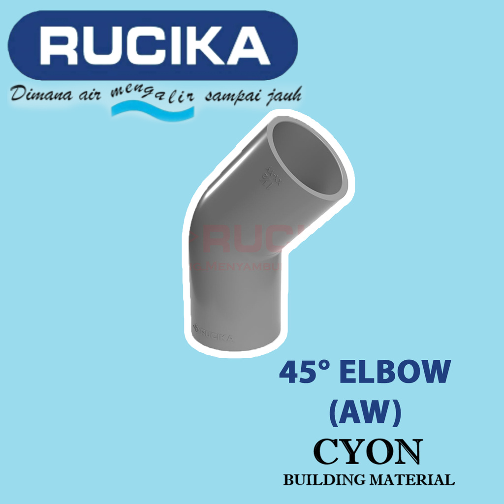 Jual RUCIKA 45 ELBOW AW 1" KNIE KENI KNEE KNI L | Shopee Indonesia
