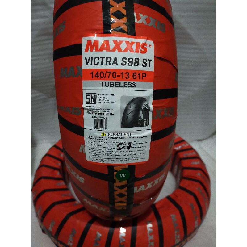 Jual ban maxxis nmax 140/70 ring 13 victra 1pcs | Shopee Indonesia