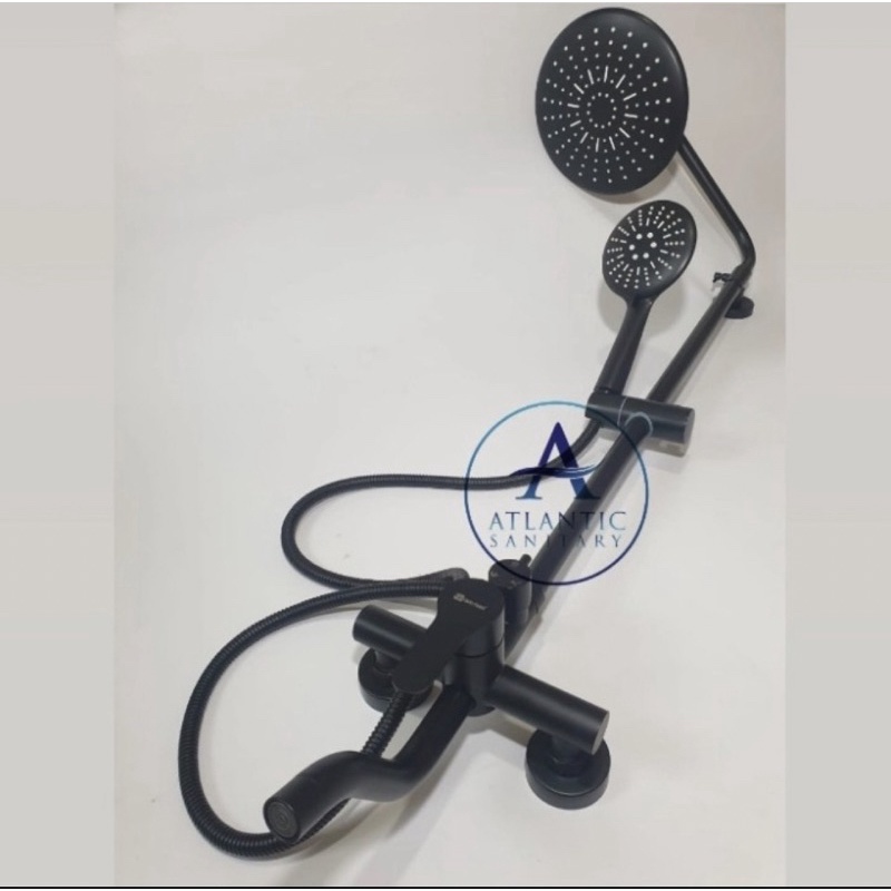 Jual shower tiang coloumn panas dingin hitam/tiang shower set hitam ...