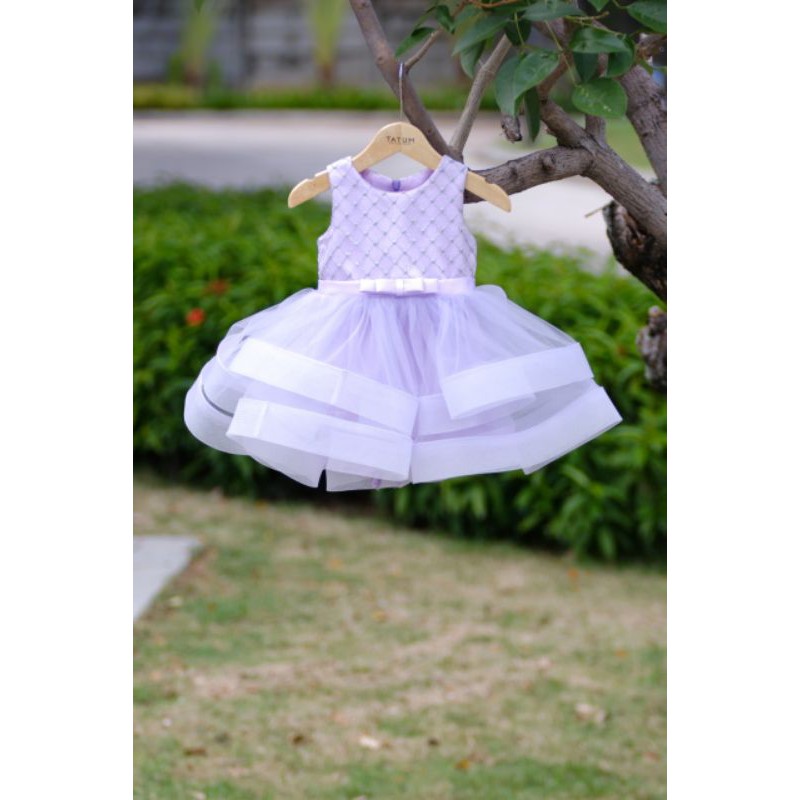 Jual Elisabeth Dress Lilac (Purple) | Gaun Pesta Anak | Tatum ...