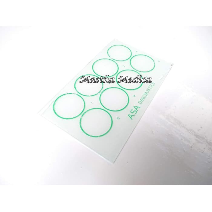 Jual Plat kaca Slide widal 8 Lubang Hole thipus Tipus Tifus Thyphoid ...