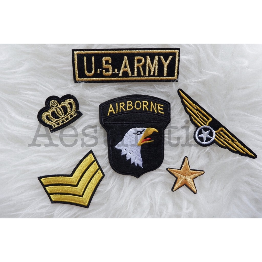 Jual Army / Military Rank Patch Bordir / Patches / Emblem SET | Shopee ...