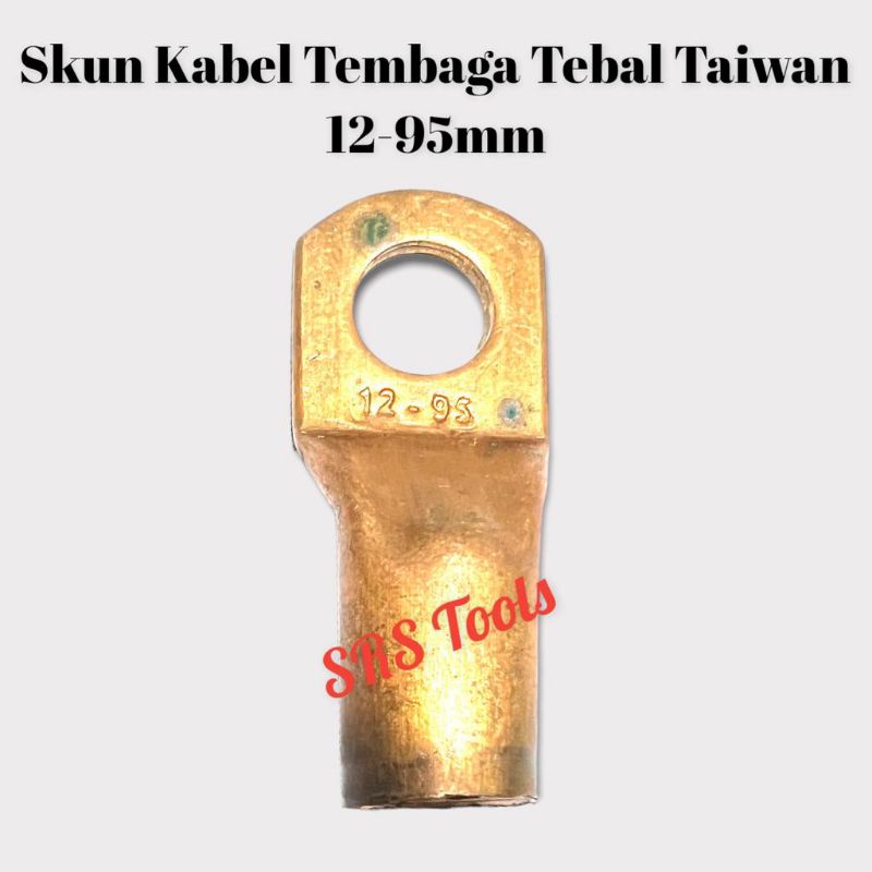 Jual Skun Kabel Las Tembaga Tebal 95 mm - 12 Cable Scun Schoon 95mm ...