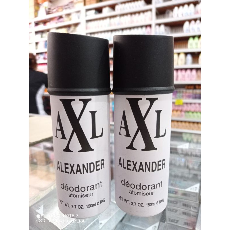Jual AXL Alexander Deodorant Atomiseur 150ml | Shopee Indonesia