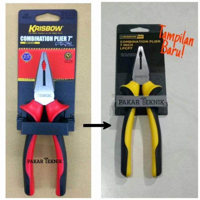 Jual Hand Tools Tang Kombinasi Merah / Combination Plier Red 7" Krisbow ...