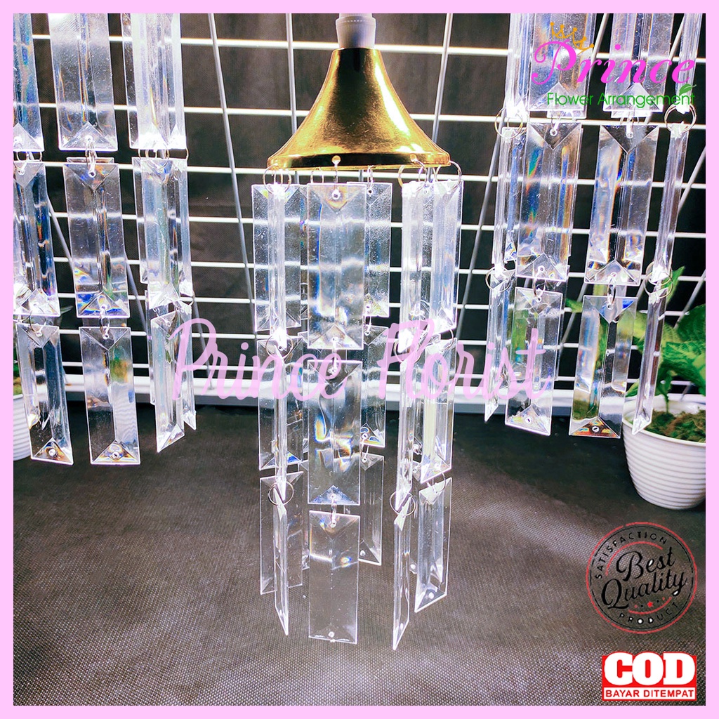 Jual Lampu Gantung Rumbai Akrilik 1 Set Isi 10 Lampu Dekor ubur ubur ...