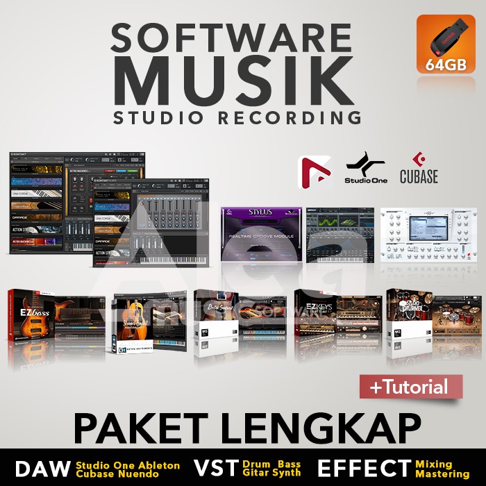 Jual Software Recording Full Package | Drum Gitar Bass Mixing Mastering ...