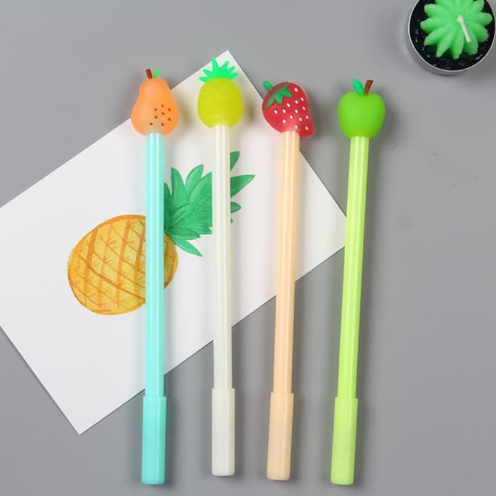 Jual PC Ballpoint Karakter Buah Lucu Unik Pulpen Buah-Buahan Pen Pena ...