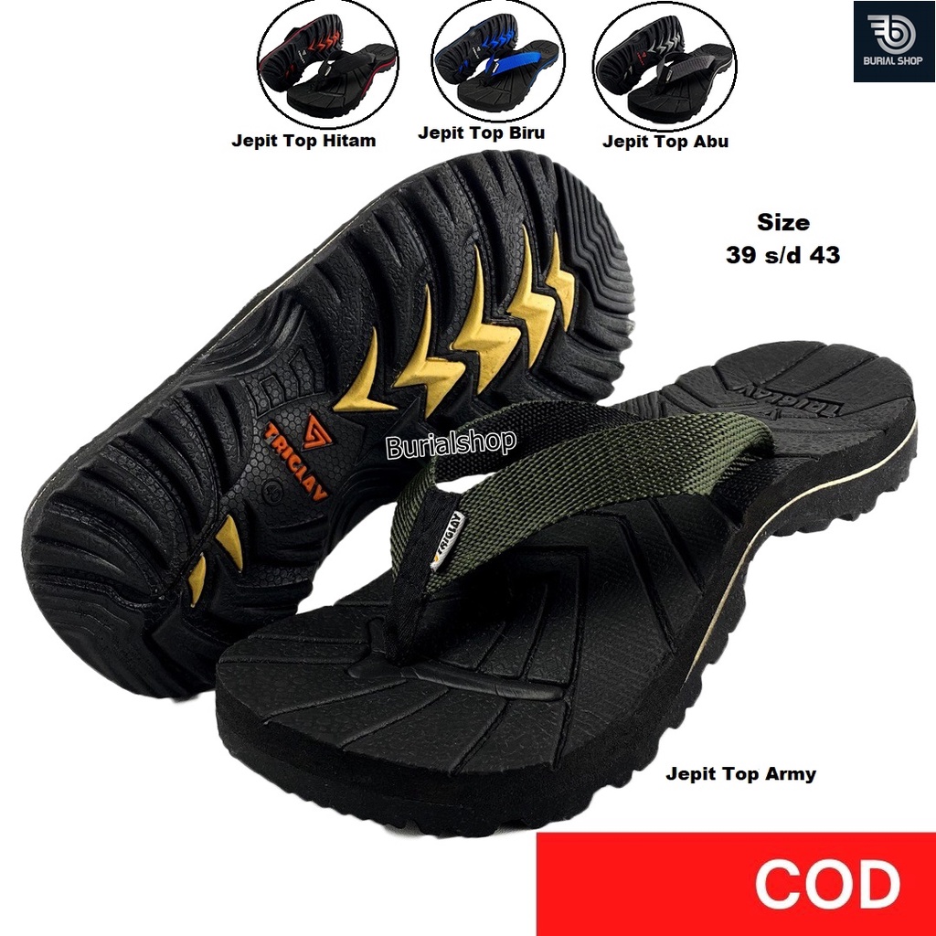 Jual Sandal Gunung Pria Original Triglav Cowok Outdoor Jepit Hiking Outdoor Dewasa Adventure ...