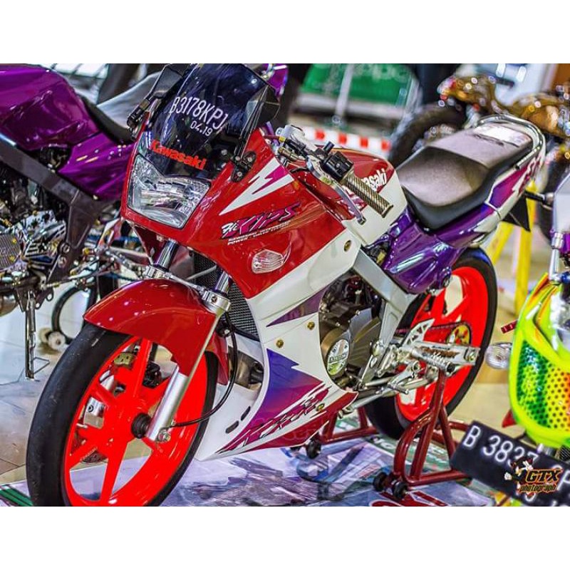 Jual Striping Ninja SSR konsep KR Ultra thailand warna biru hitam merah ...