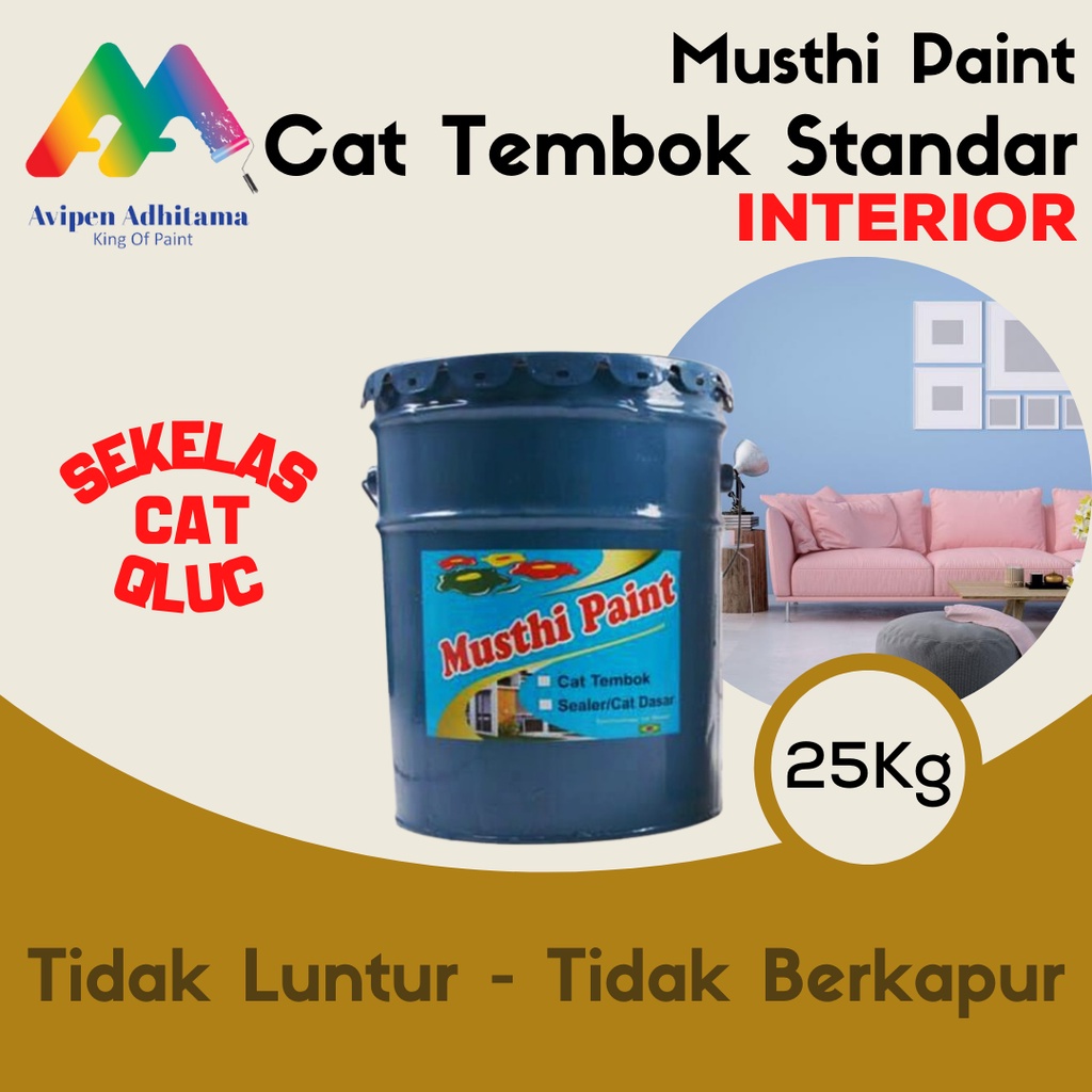 Jual Cat Tembok Standart Musthi Paint 25 Kg Langsung Dari Pabrk ...