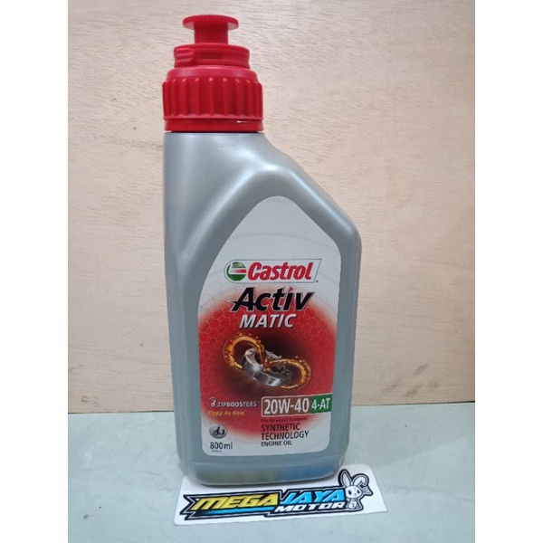 Jual OLI MESIN MOTOR CASTROL ACTIV MATIC 20W-40 800 ML | Shopee Indonesia