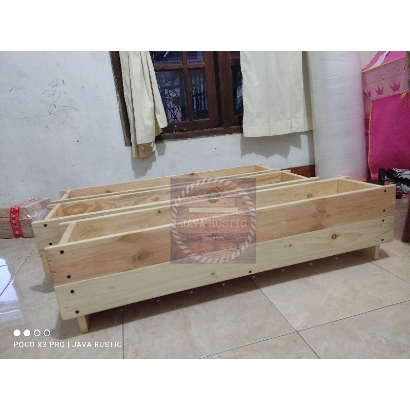 Jual POT PLANTER KAYU JATI BELANDA POT TANAMAN KAYU REAL PIC DEKORASI ...