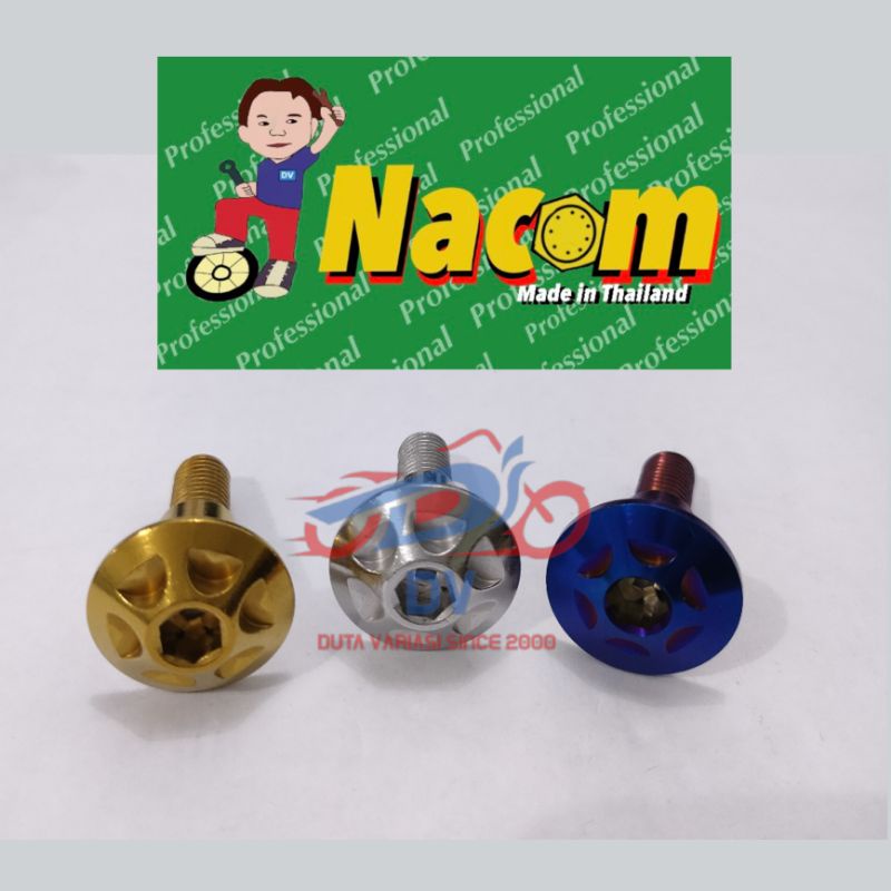 Jual NACOM Baut Standar Samping Yamaha,NOUVO,MIO SMILE | Shopee Indonesia