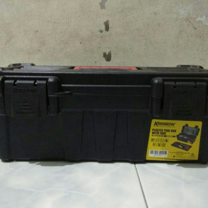 Jual Plastic Tools Box With Tray Merk Krisbow | Shopee Indonesia