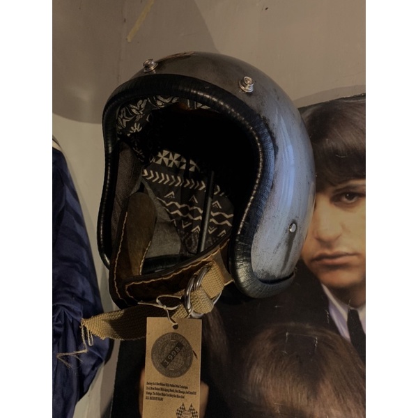 Jual strap tali helm kulit asli (perfect vintge look )untuk bogo ...