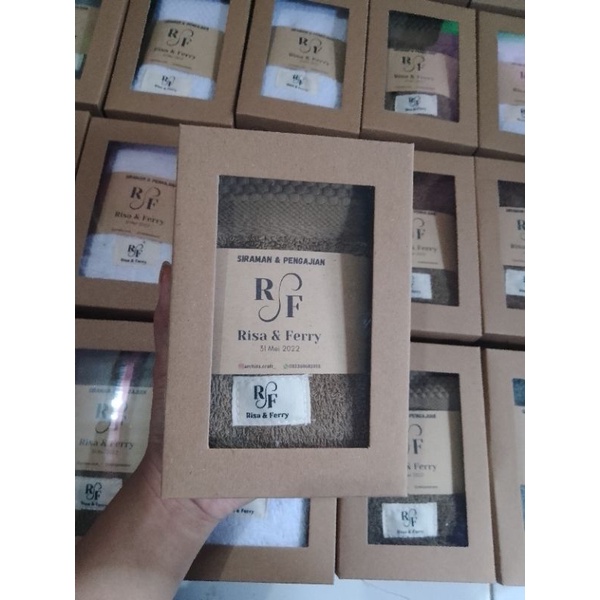 Jual souvenir handuk + label nama ( di jahit ) | Shopee Indonesia