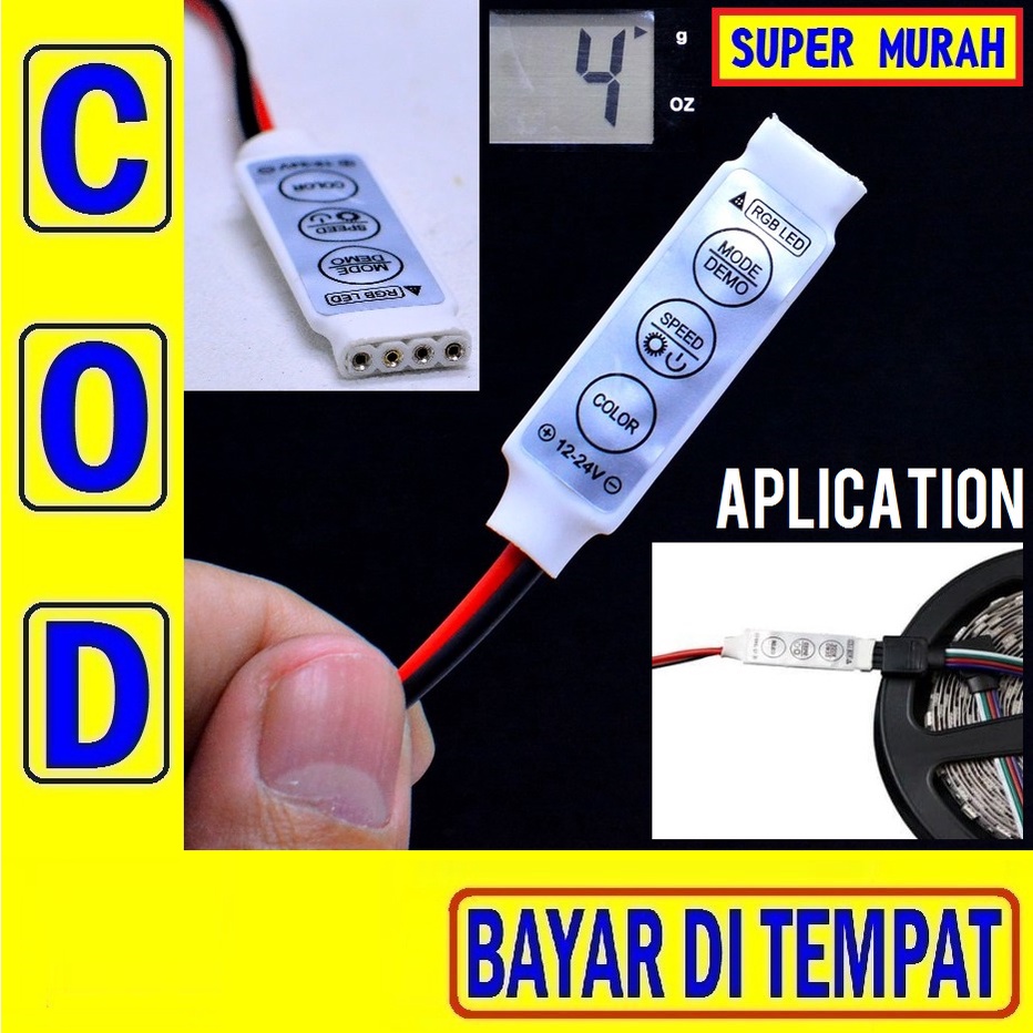 Jual 19C MODUL LED 4 PIN Rgb Controller Dimmer Rgb Kontroler Controler ...