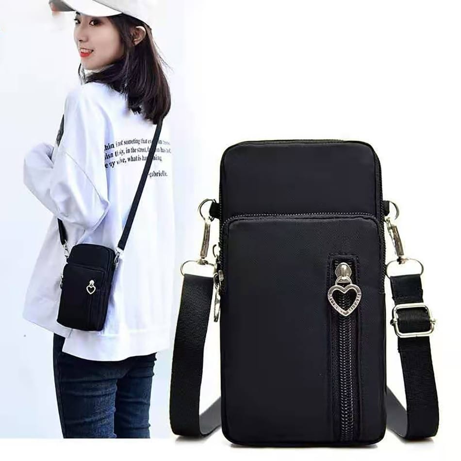 Jual Tas HP selempang wanita tas mini Sling bag tas heart ziffer TAS ...