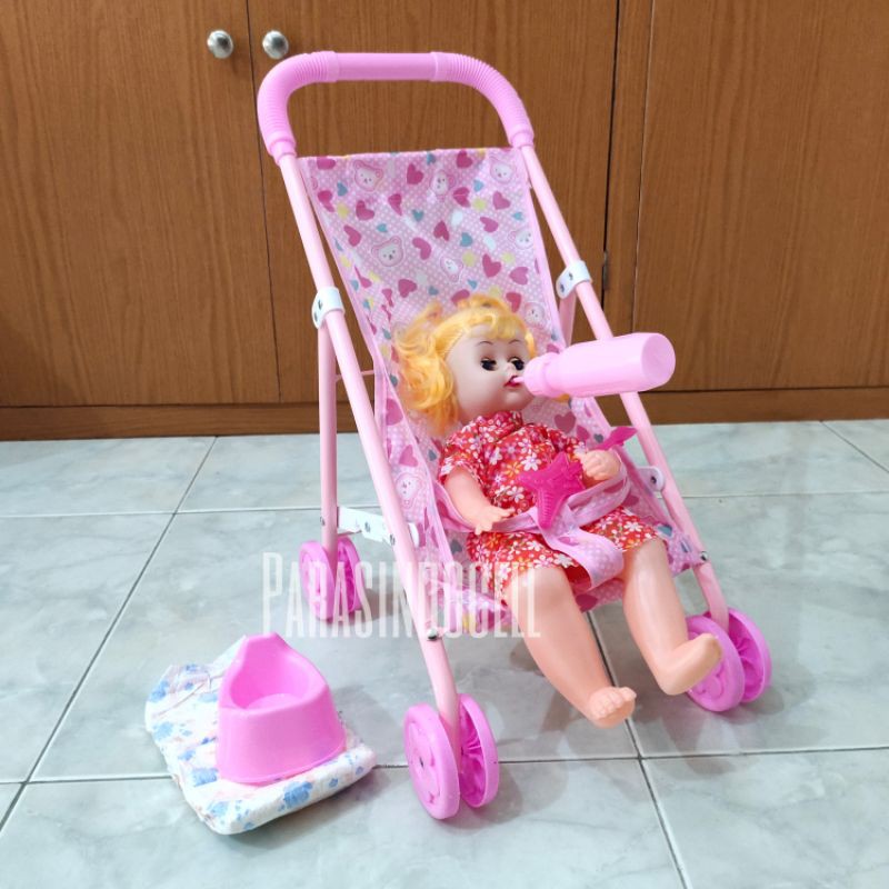 Jual Mainan Stroller Bayi Dorongan Bayi Bahan Besi | Shopee Indonesia