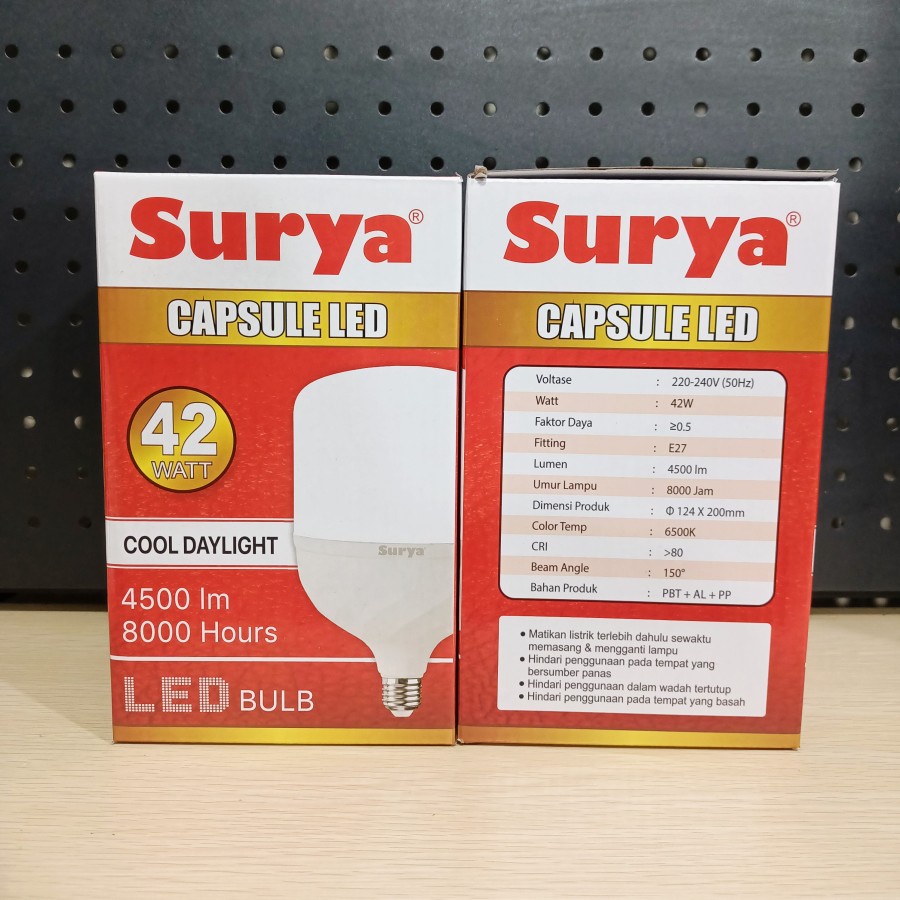 Jual Lampu LED Surya Capsule New 42 Watt 42 W Putih Cool Daylight Original | Shopee Indonesia