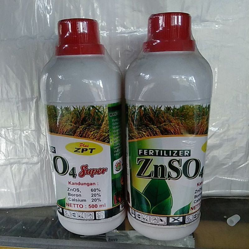 Jual ZN cair kemasan 500ml pupuk Znso4 pupuk cair tanah asam obat ...
